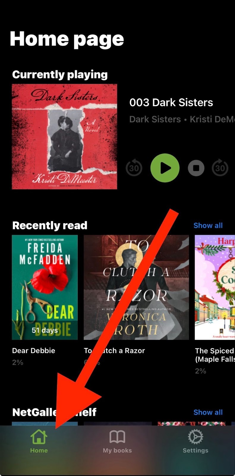 How to use the Home section – NetGalley