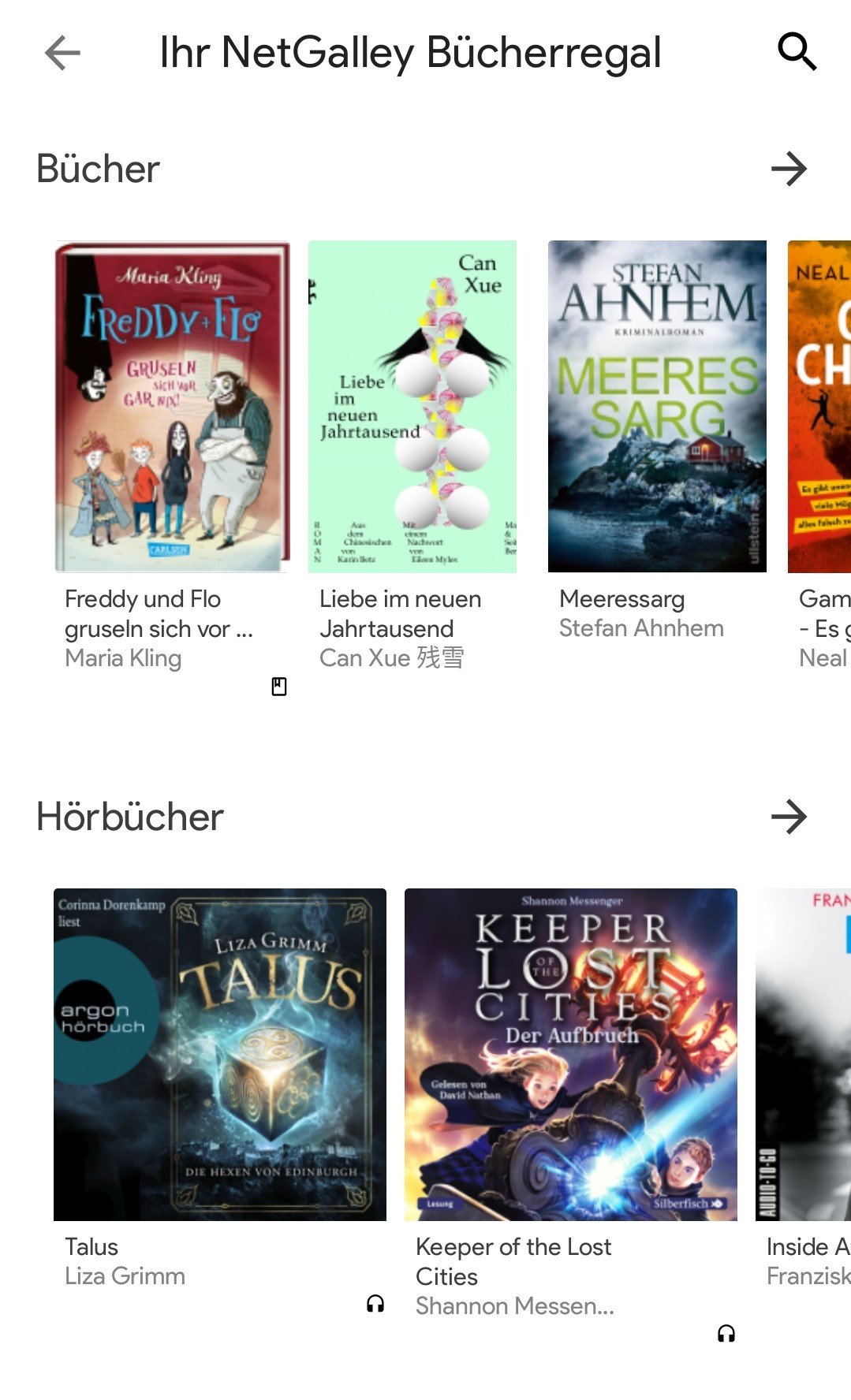 Ihr NetGalley Bücherregal in der App – NetGalley